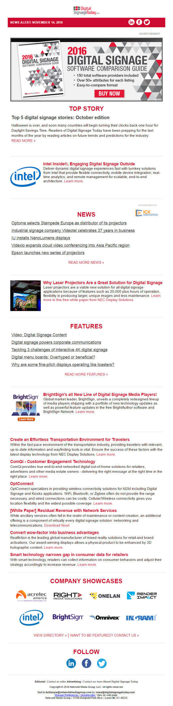 Subscribe to our Newsletters | Digital Signage Today