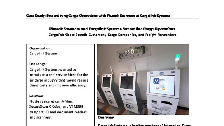 Plustek Scanners and Cargolink Systems Streamline Cargo Operations ...