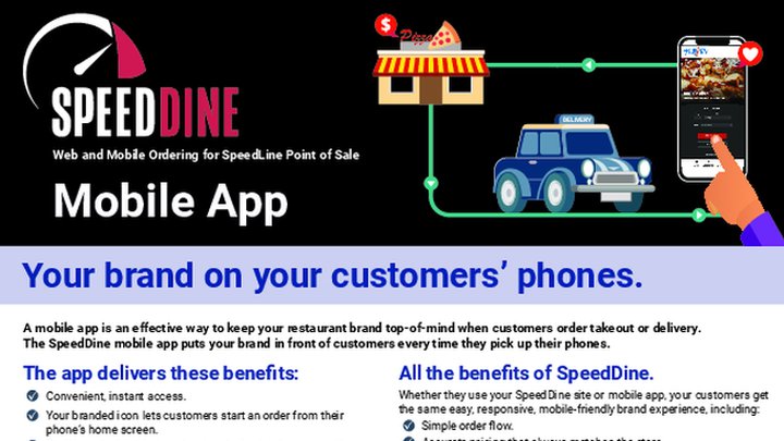 Web and Mobile Ordering for SpeedLine Point of Sale | Pizza Marketplace