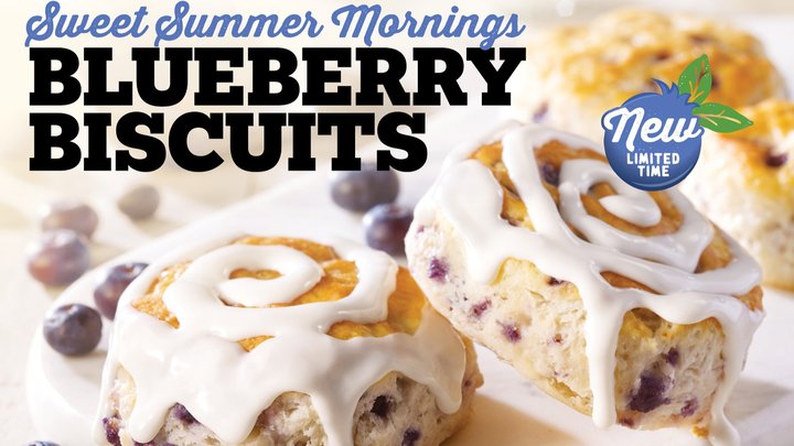 Hardee's adds seasonal blueberry biscuit to menu | QSR Web