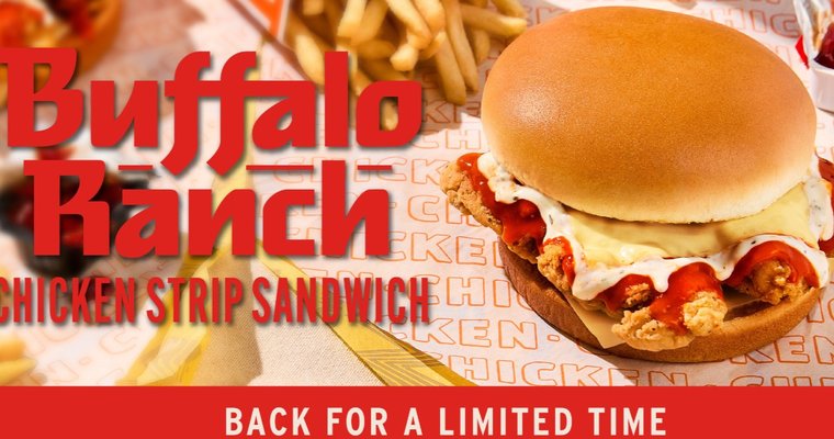 Whataburger relaunches Buffalo Ranch Chicken Strip Sandwich | QSR Web