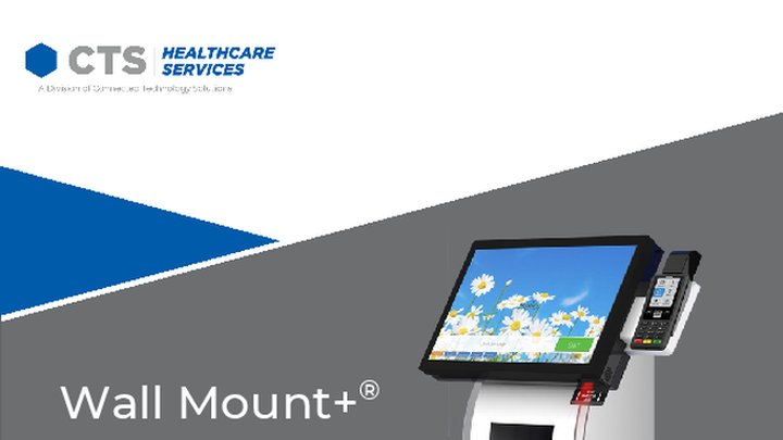 CTS Wall Mount Patient Check-In Kiosk | Kiosk Marketplace