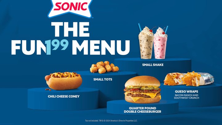 Sonic enters value game with $1.99 menu | QSR Web