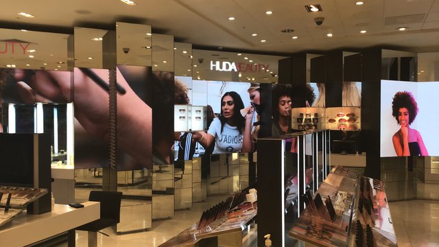 Huda Beauty boasts SignStix-powered 3-D signage | Retail Customer ...