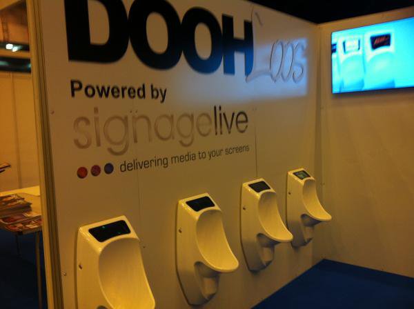 Digital signage on cabs and loos at Screenmedia Expo 2012 | Digital ...