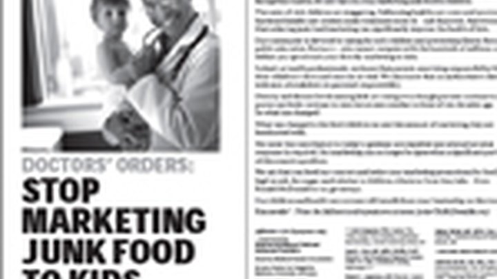 Health professionals challenge McDonald s in full-page ad | QSR Web