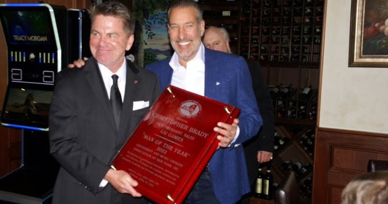 AMOA-NY honors LAI Games’ Chris Brady as Man of the Year | Vending Times