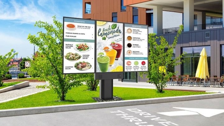 Peerless upgrades outdoor digital menu boards | Pizza Marketplace
