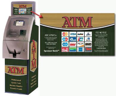 ATM fee disclosure stickers | ATM Marketplace