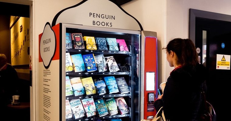 Penguin Random House debuts book vending machine at UK train station ...