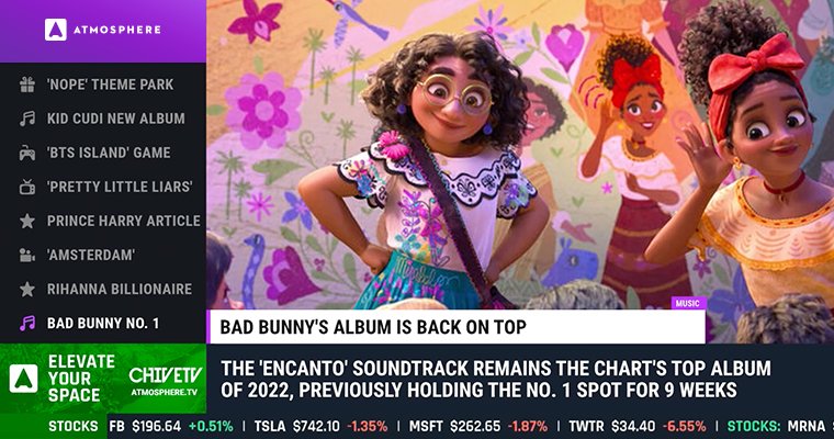 Atmosphere Launches New Entertainment News Channel | QSR Web