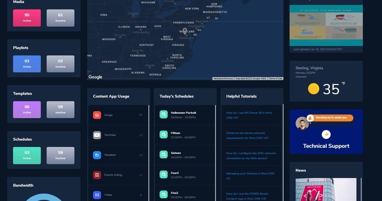 Mvix releases updated CMS for digital signage | Digital Signage Today