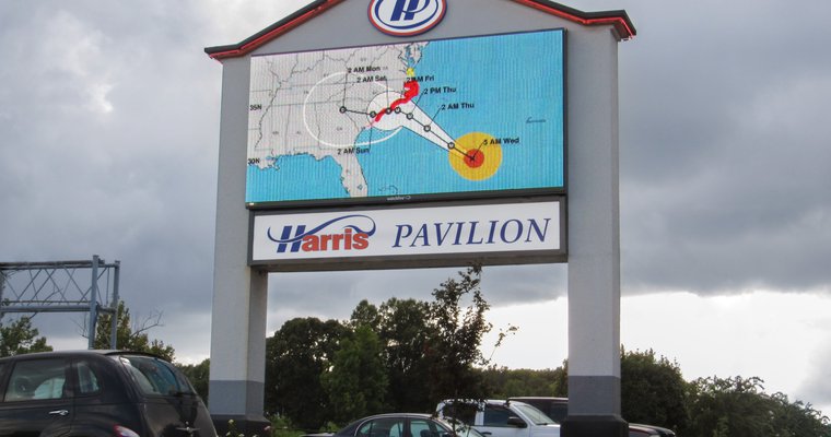 Watchfire Signs' display highlights hurricane info in North Carolina ...
