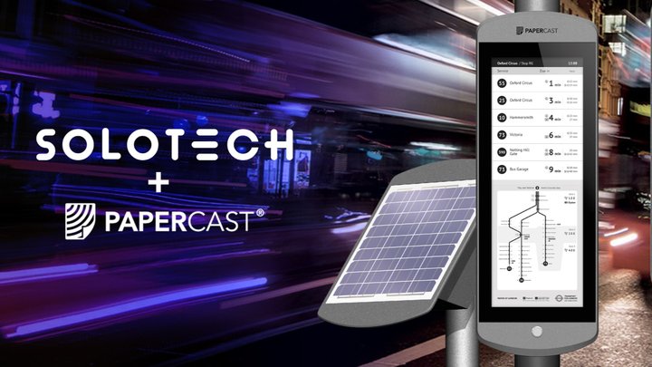 Solotech, Papercast partner for North American transportation ePaper | Digital Signage Today