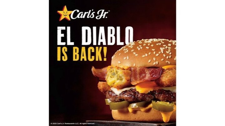 Carl's Jr brings back El Diablo burger for LTO | QSR Web