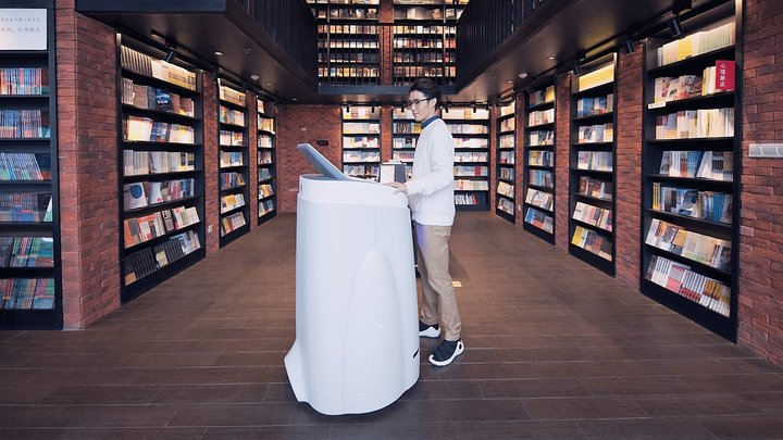 China based AI provider introduces mobile, self-service robot | Kiosk ...