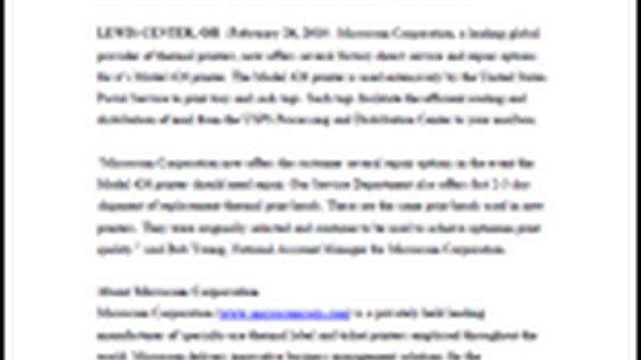 Microcom Corporation Offers Factory Direct Repair Services and OEM ...