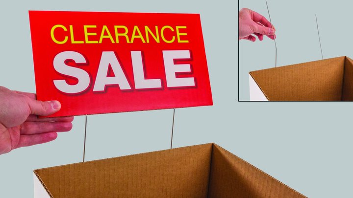 Add Headers to corrugated displays with flute wire | Retail Customer ...