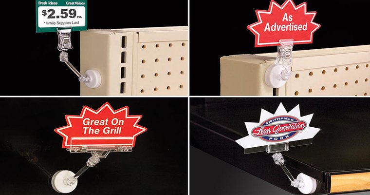 Add Signage to Metal Surfaces with New Pivoting Magnetic Sign Holders ...