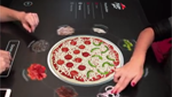Pizza Hut serves up custom pies on interactive tabletops | Kiosk ...
