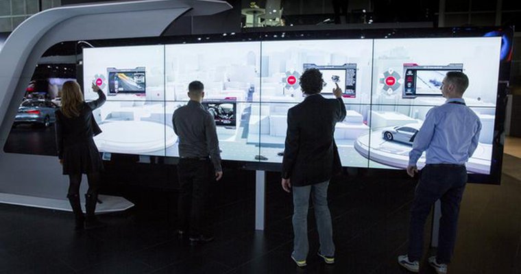 Audi drives digital signage at LA Auto Show | Digital Signage Today
