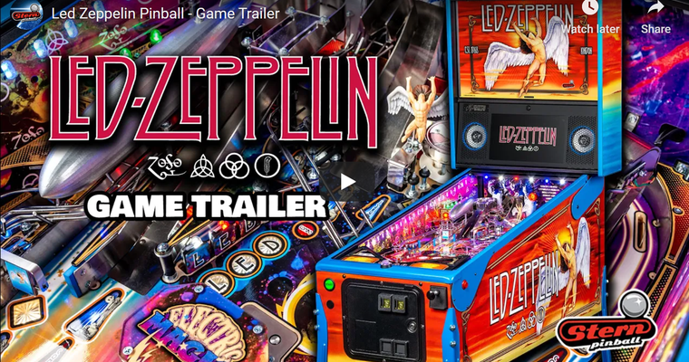 Stern Pinball introduces Led Zeppelin themed game | Music and Games ...