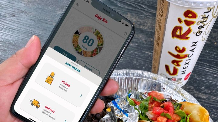 Delivery available via Cafe Rio app | Fast Casual