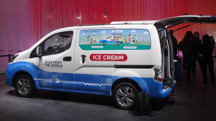 Nissan shows zero emissions, solar-powered ice cream van | Food Truck ...