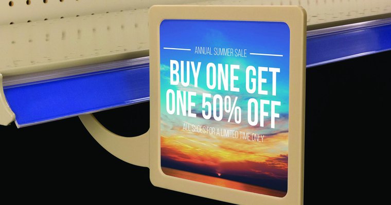 Drive customer traffic with new magnetic aisle sign frame | Retail ...
