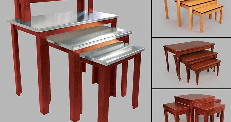 Add high-end appeal to displays with new wood nesting tables | Retail ...