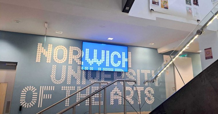 Norwich University of the Arts leverages TrilbyTV digital signage ...