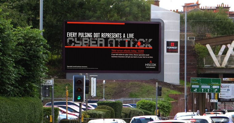 Hiscox and Grand Visual raise cybercrime awareness with DOOH campaign ...