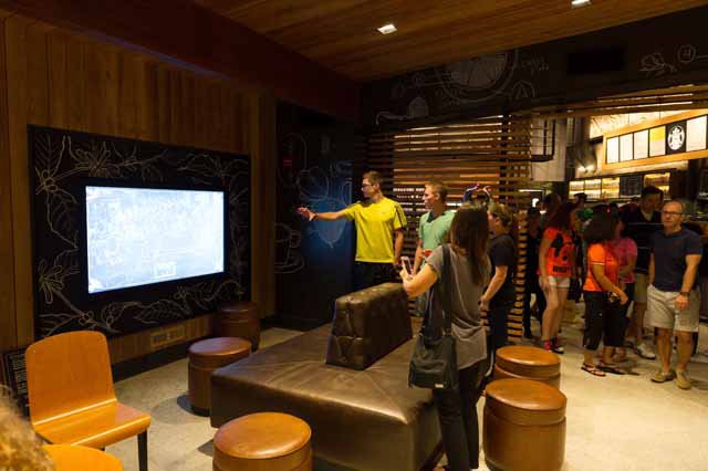 A look at Starbucks' new interactive store design at Disney World ...
