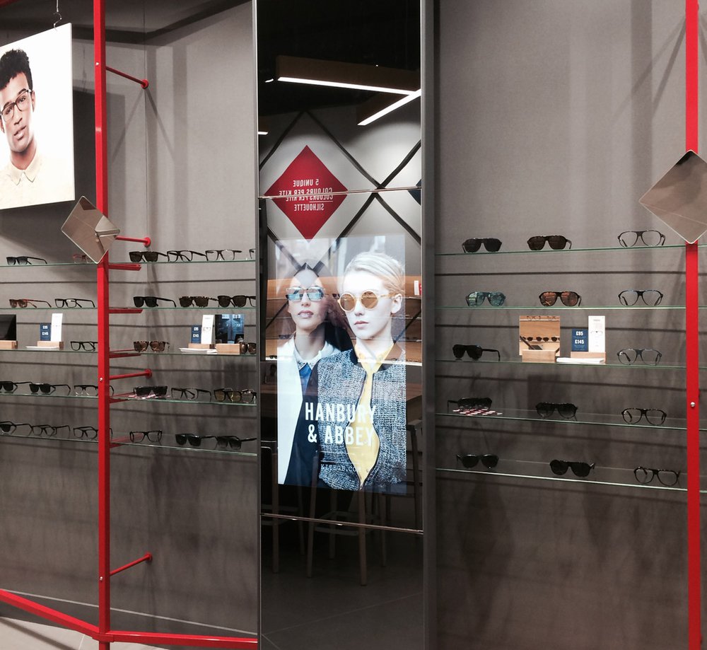 Optical store installs mirrored touchscreen that encourages online ...