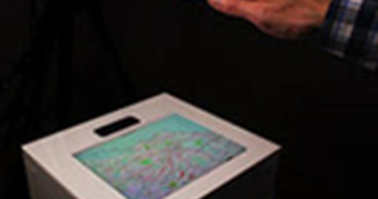 Digital signage screens deliver touch feedback, without the touch ...