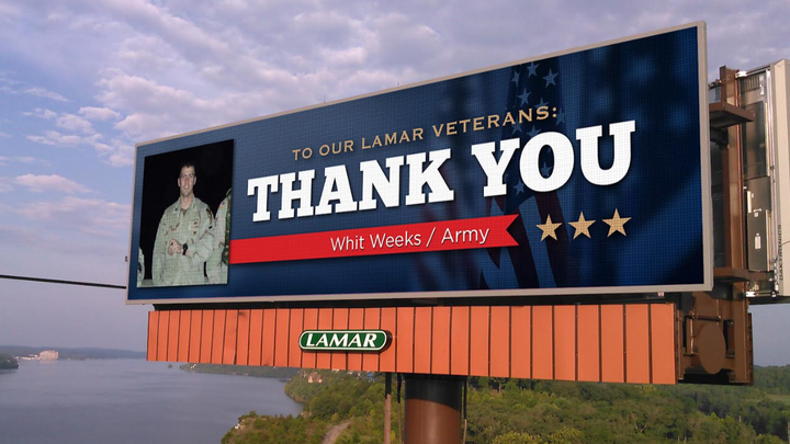 Lamar honors veterans with large billboards | Digital Signage Today