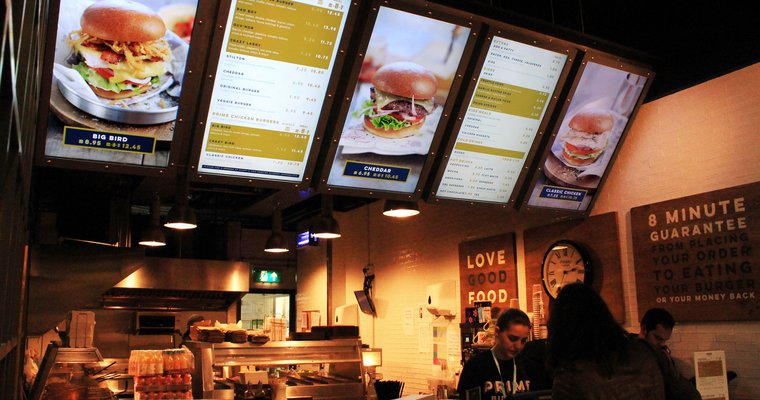 Digital menu boards boost burger chain's sales by 50% | Digital Signage ...
