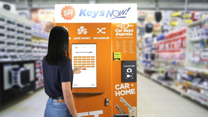 Car Keys Express introduces car key vending machine | Kiosk Marketplace