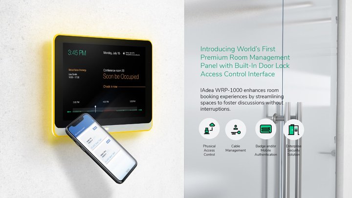 IAdea Introduces the World’s first HID Mobile Access Room Booking Panel ...