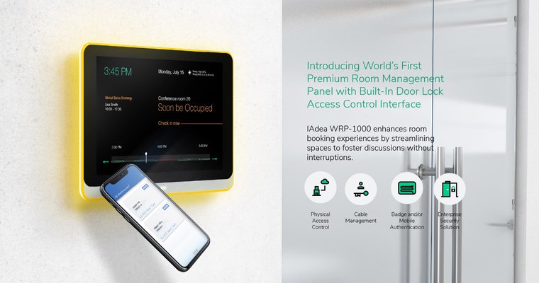 IAdea Introduces the World’s first HID Mobile Access Room Booking Panel ...