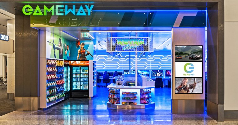 Gameway lounges entice gamers with airport digital signage | Digital ...